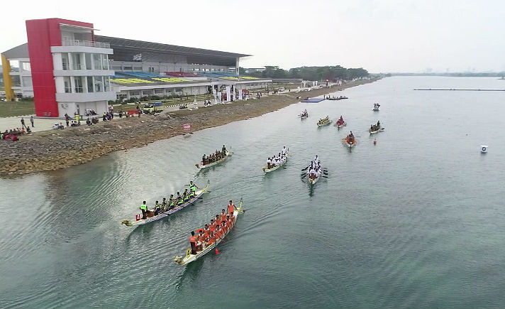 Lomba Dayung Perahu Naga Piala Presiden di Jakabaring | Tagar