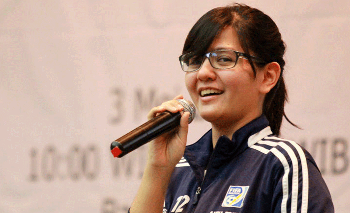 Ratu Tisha Destria, Perempuan Pertama di PSSI | Tagar