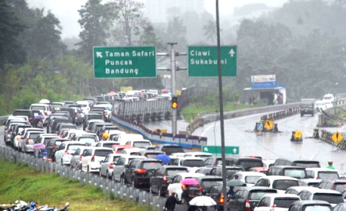 Malam Tahun Baru Jalur Puncak Ditutup | Tagar