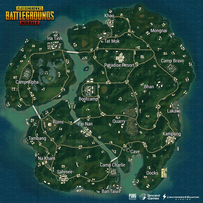 Sanhok Peta Terbaru Game PUBG Mobile | Tagar