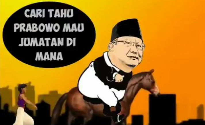 Foto: Hari Jumat Tiba, Meme #PrabowoJumatanDimana Ngehits Lagi | Tagar
