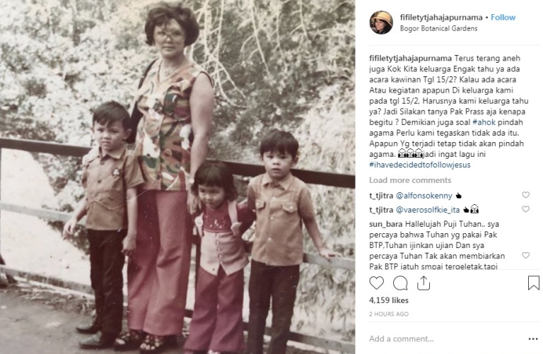 Ahok Dikabarkan Nikah 15 Februari, Fifi Lety: Aneh Kita Keluarga Kok ...