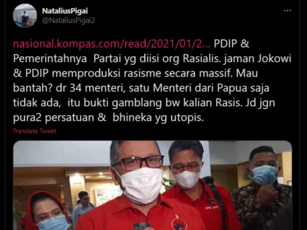 Natalius Pigai Sebut PDI Perjuangan Orang-orangnya Rasialis | Tagar Natalius Pigai Sebut PDI Perjuangan Orang-orangnya Rasialis | Tagar
