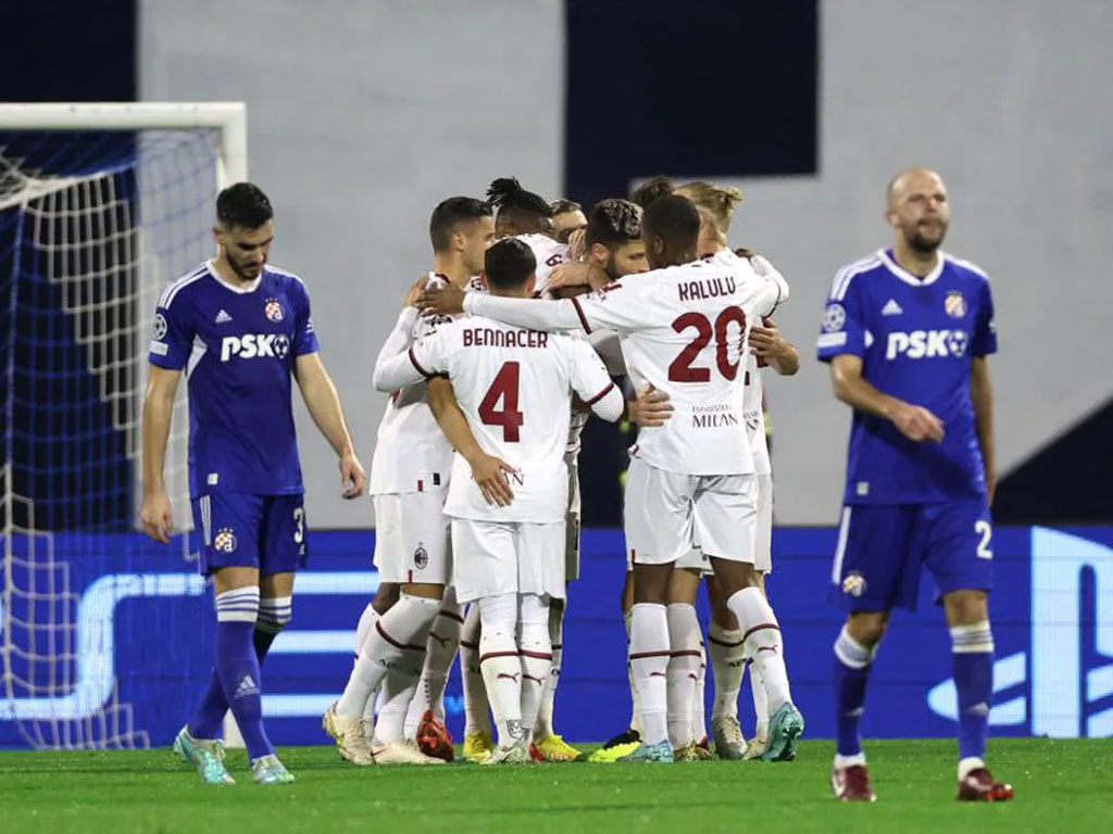 AC Milan Gasak Dinamo Zagreb 4-0 di Grup E Liga Champions | Tagar