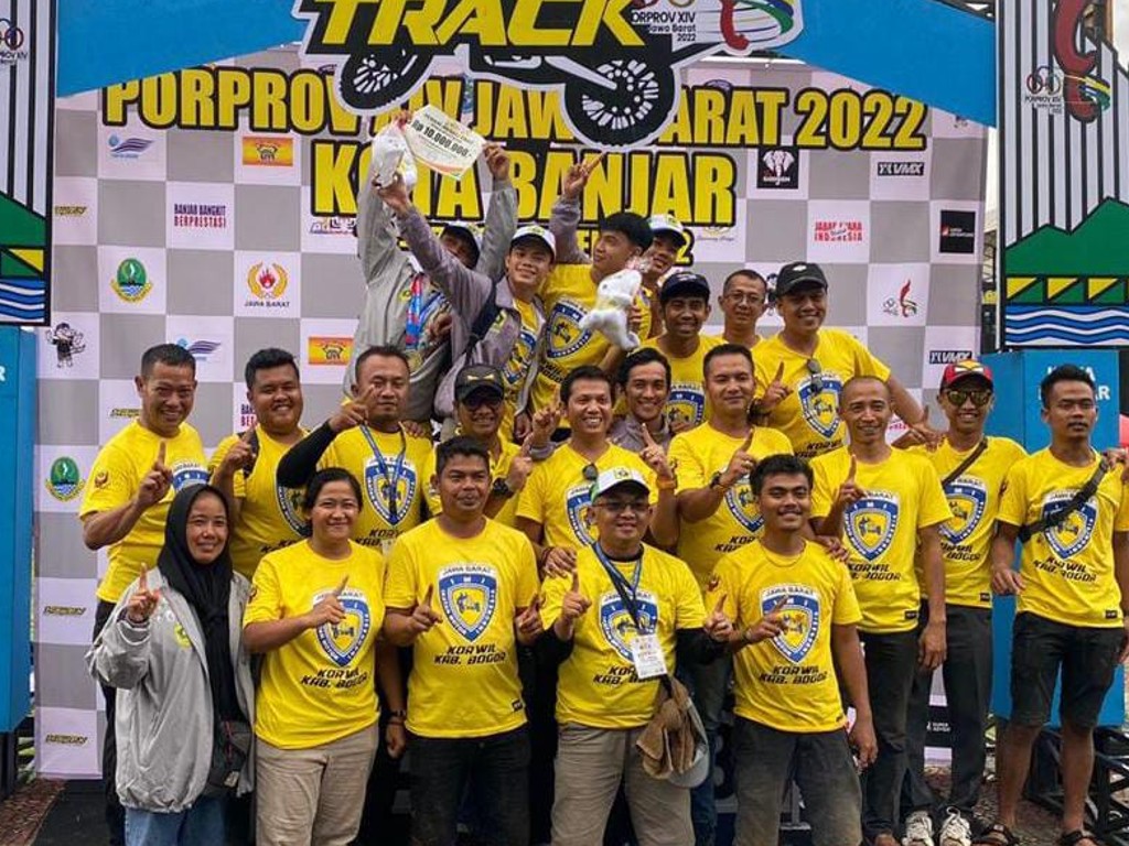 Tim Balap Motor Kabupaten Bogor Juara Umum Porprov Jabar 2022 | Tagar