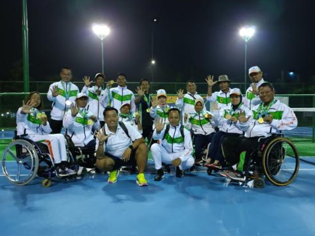 Borong Delapan Emas, Kabupaten Bogor Juara Umum Cabor Tenis Kursi Roda ...
