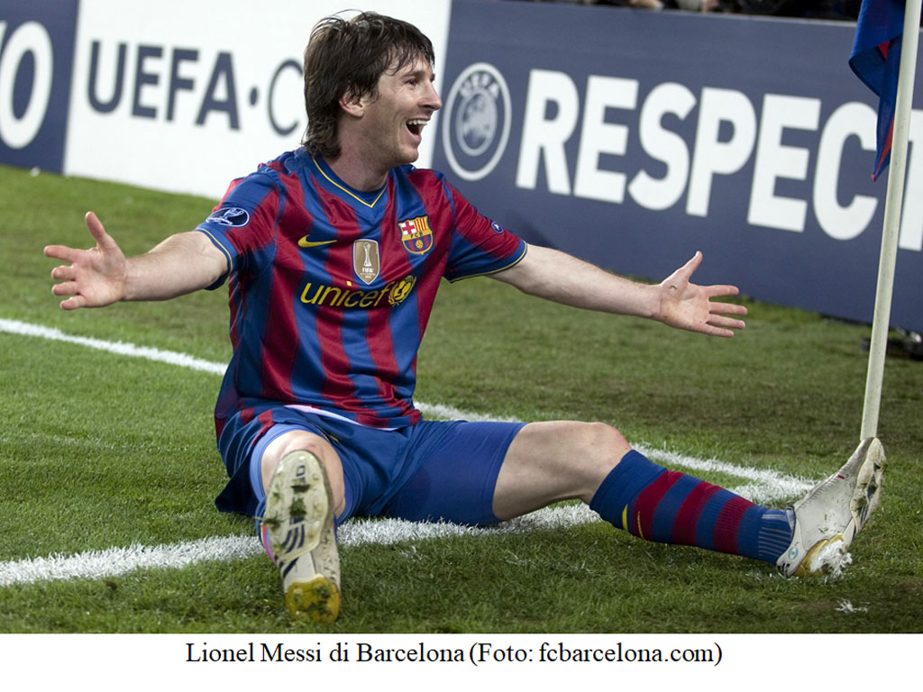 Lionel Messi di Puncak Peringkat 25 Pemain Sepak Bola Dunia Teratas di ...